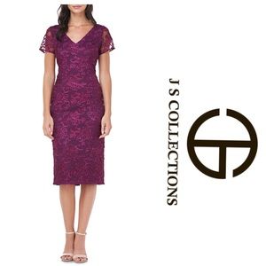 JS Collections | Dresses | Js Collections Soutache Embroidered Cocktail ...